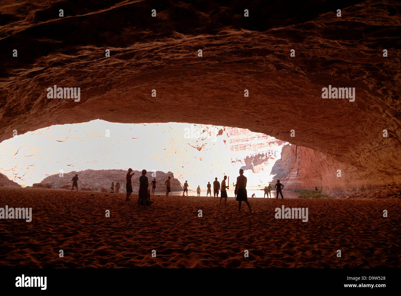 Redwall Cavern a giant cave in the walls of the Grand Canyon seen while ...