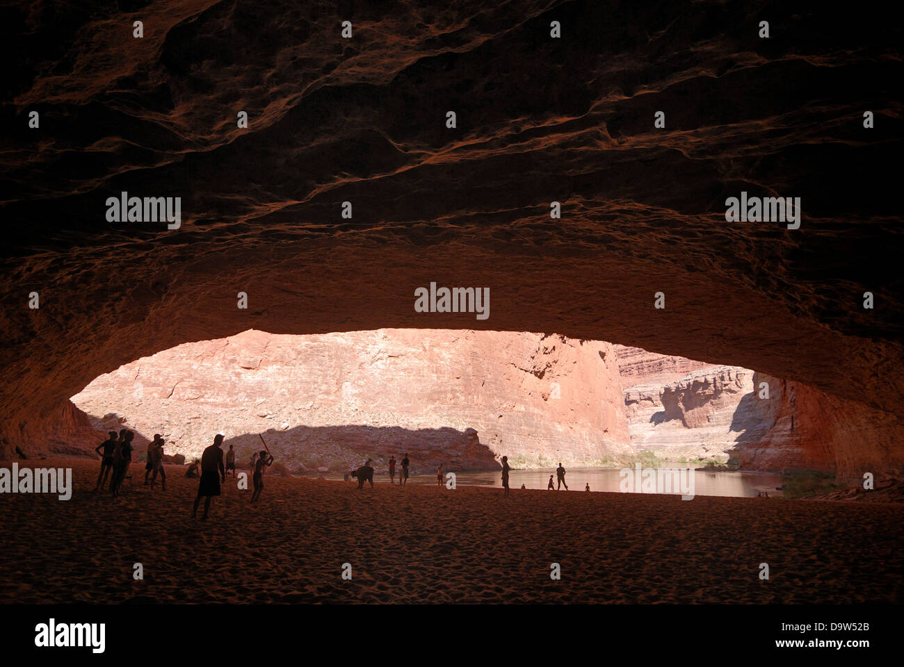 Redwall Cavern a giant cave in the walls of the Grand Canyon seen while ...