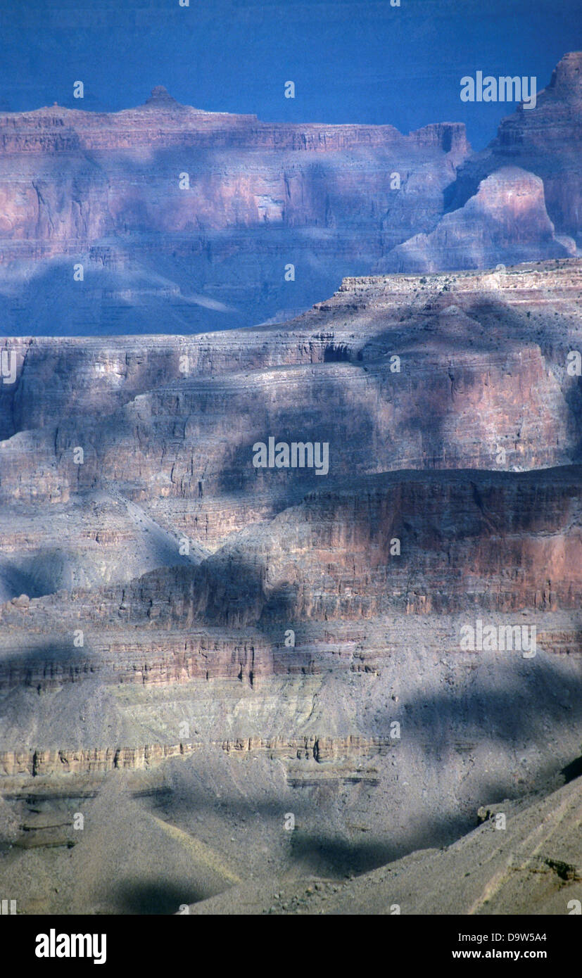 Rock formations on a landscape, Grand Canyon, Arizona, USA Stock Photo ...