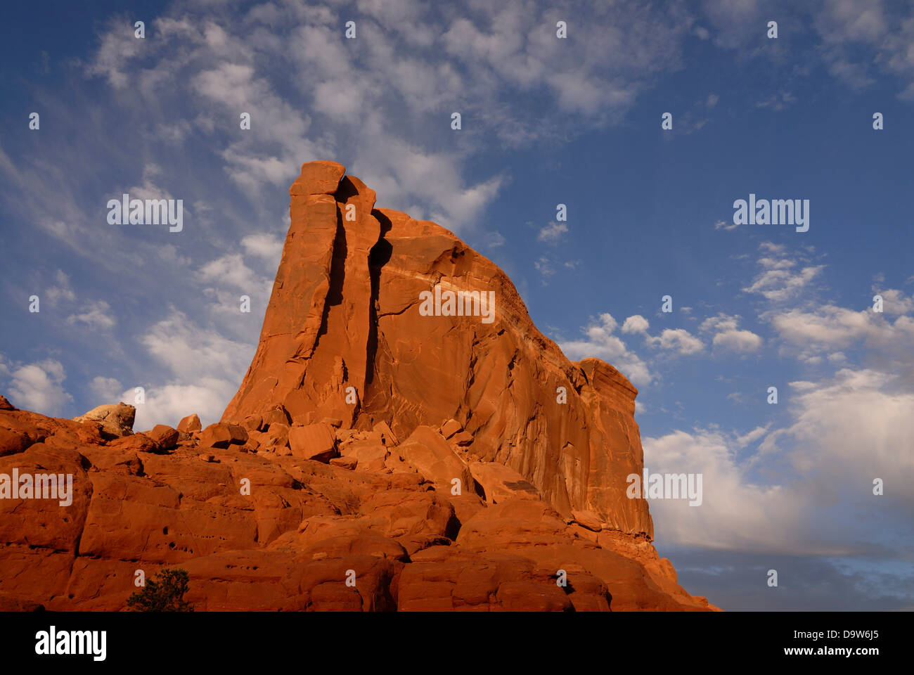Giant rock formations at Arches National Park, Moab, Utah, USA Stock ...