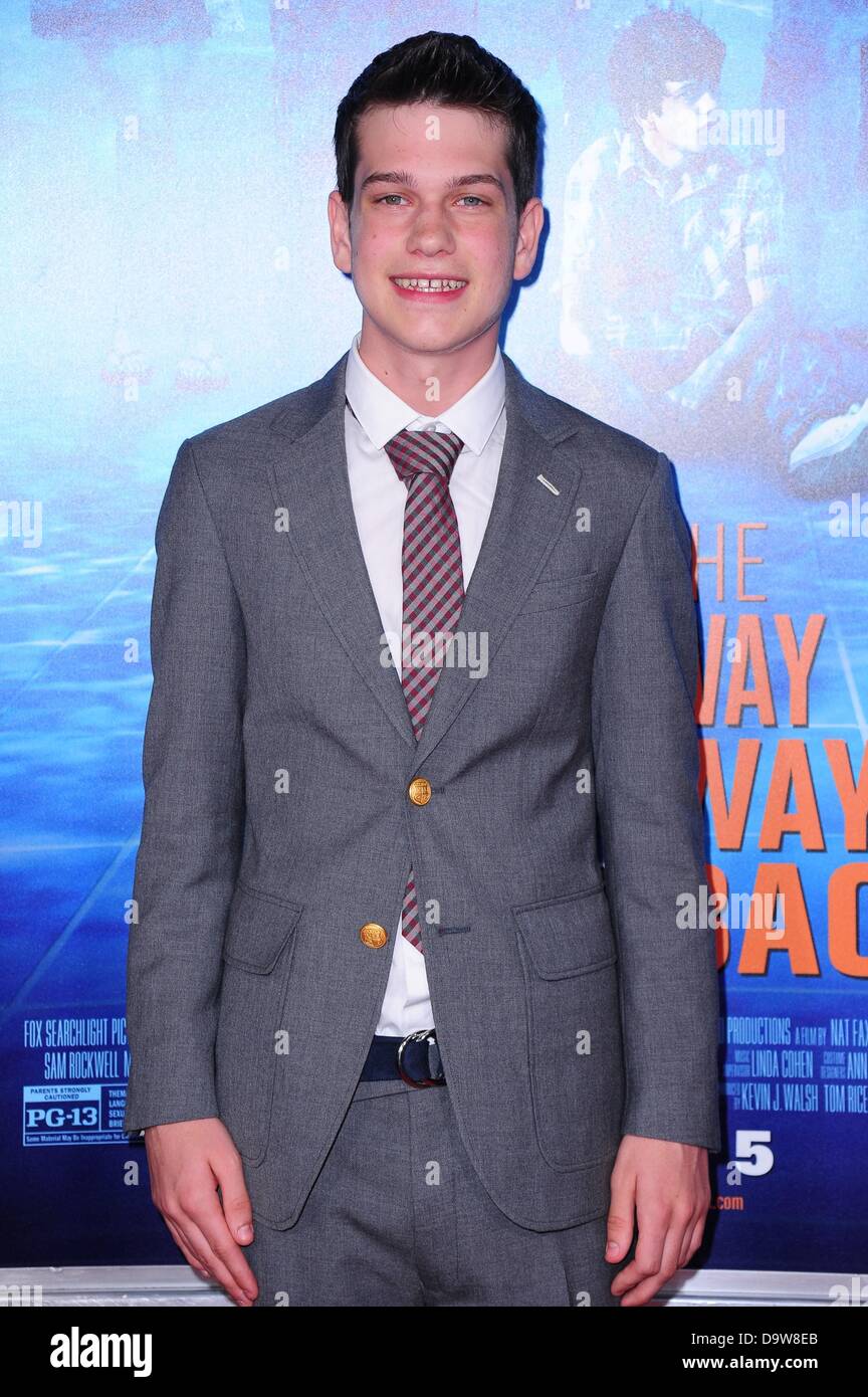 New York, NY. 26th June, 2013. Liam James at arrivals for THE WAY, WAY ...