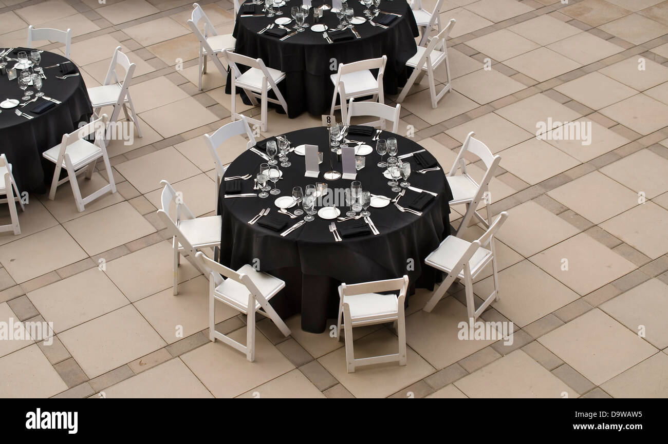 Banquet table for social event Stock Photo - Alamy