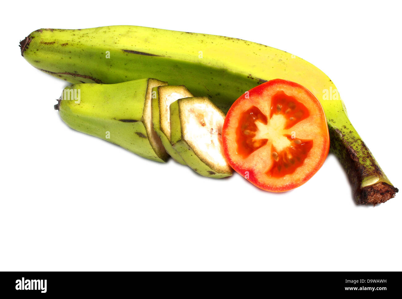 Green tomato banana hi-res stock photography and images - Alamy