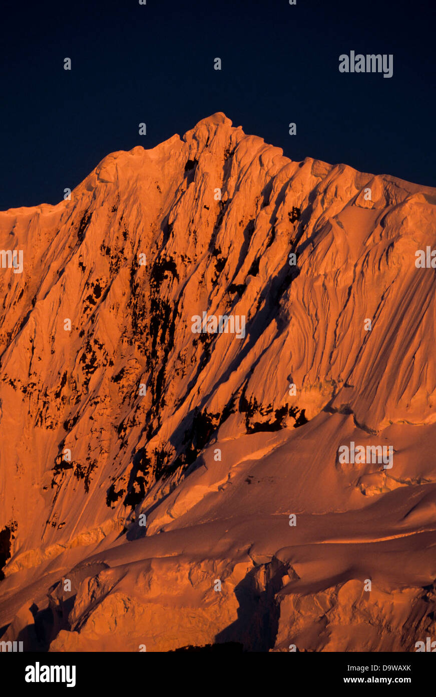 Antarctic Peninsula Area, Midnight Sunlight On Mountain Stock Photo - Alamy