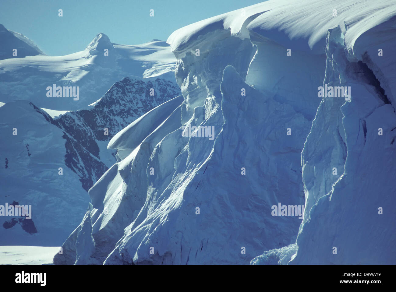 Antarctic Peninsula Area, Adelaide Island, Edge Of Glacier Stock Photo ...