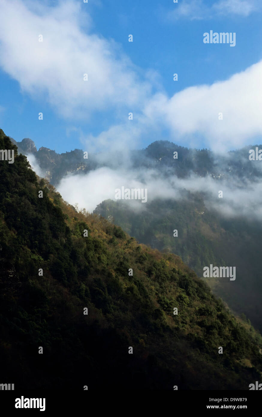 China, Sichuan Province, Wolong Nature Reserve, Landscape Stock Photo ...