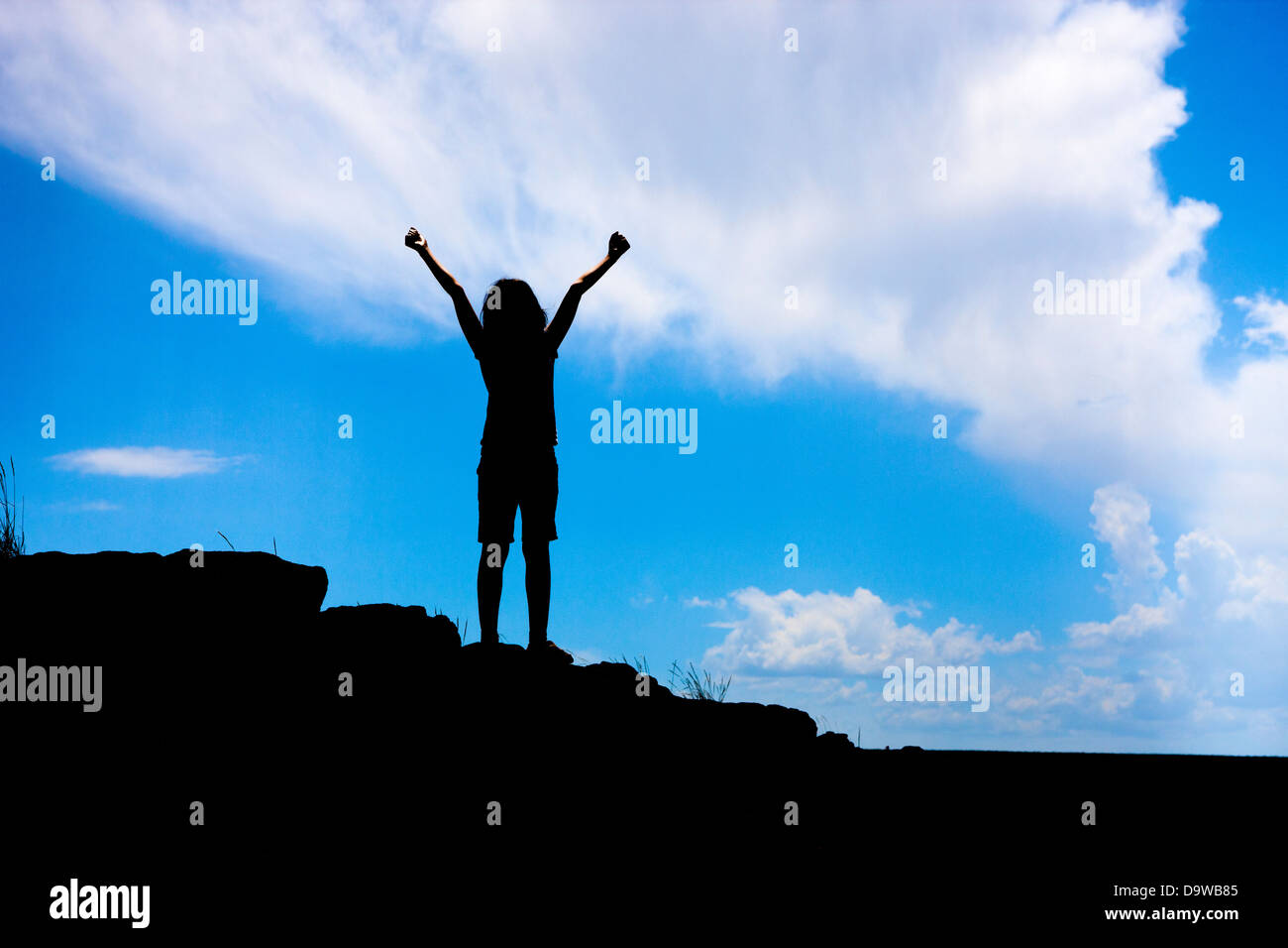 Raises arms hi-res stock photography and images - Alamy