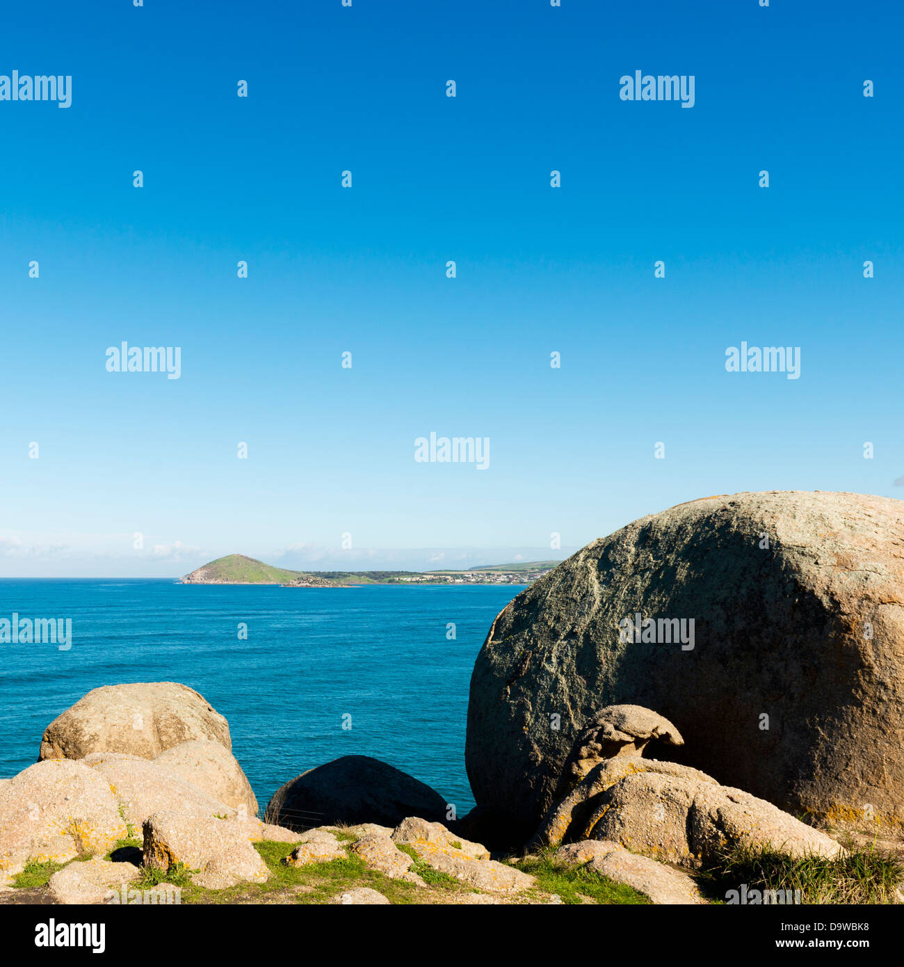 Unusual rock formations on Granite Island, South Australia create a ...