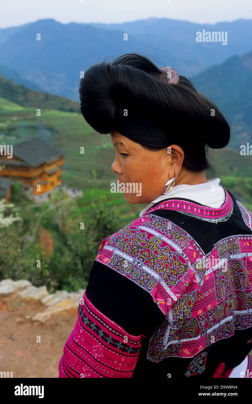 Yao tribe hair hi-res stock photography and images - Alamy