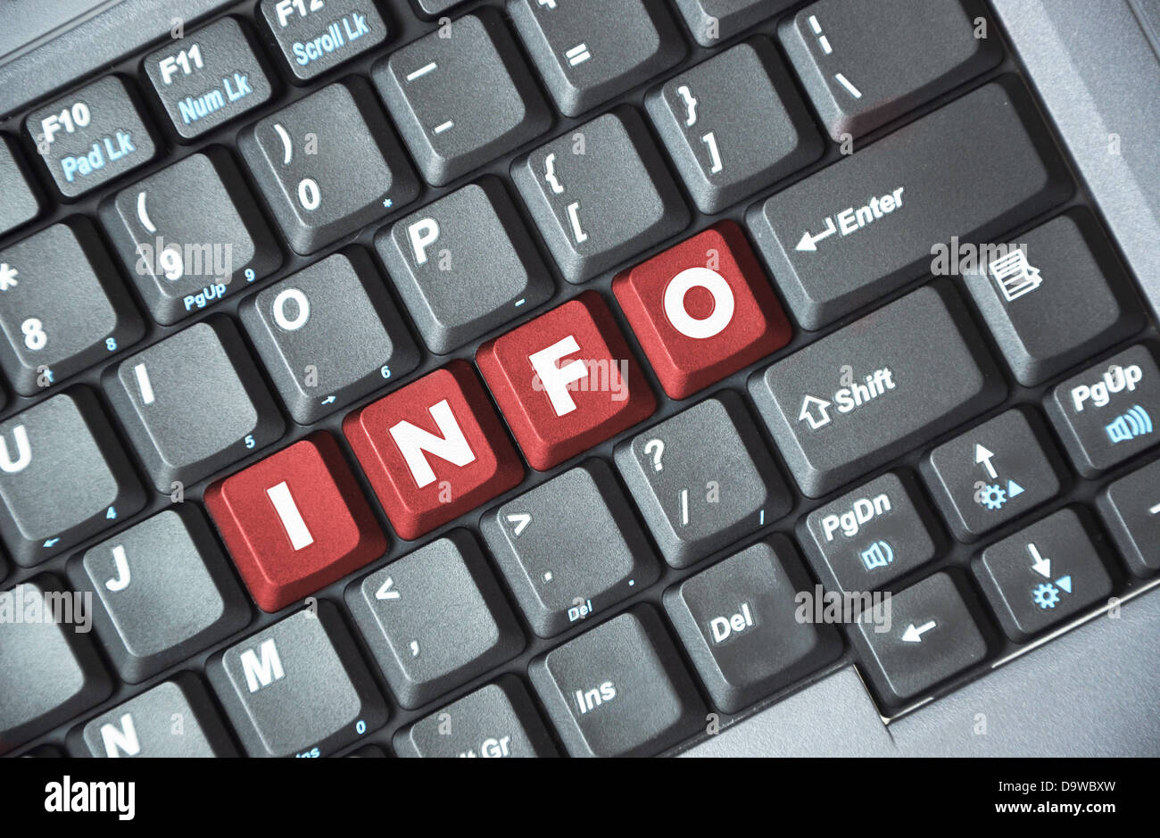 Info text on button hi-res stock photography and images - Alamy