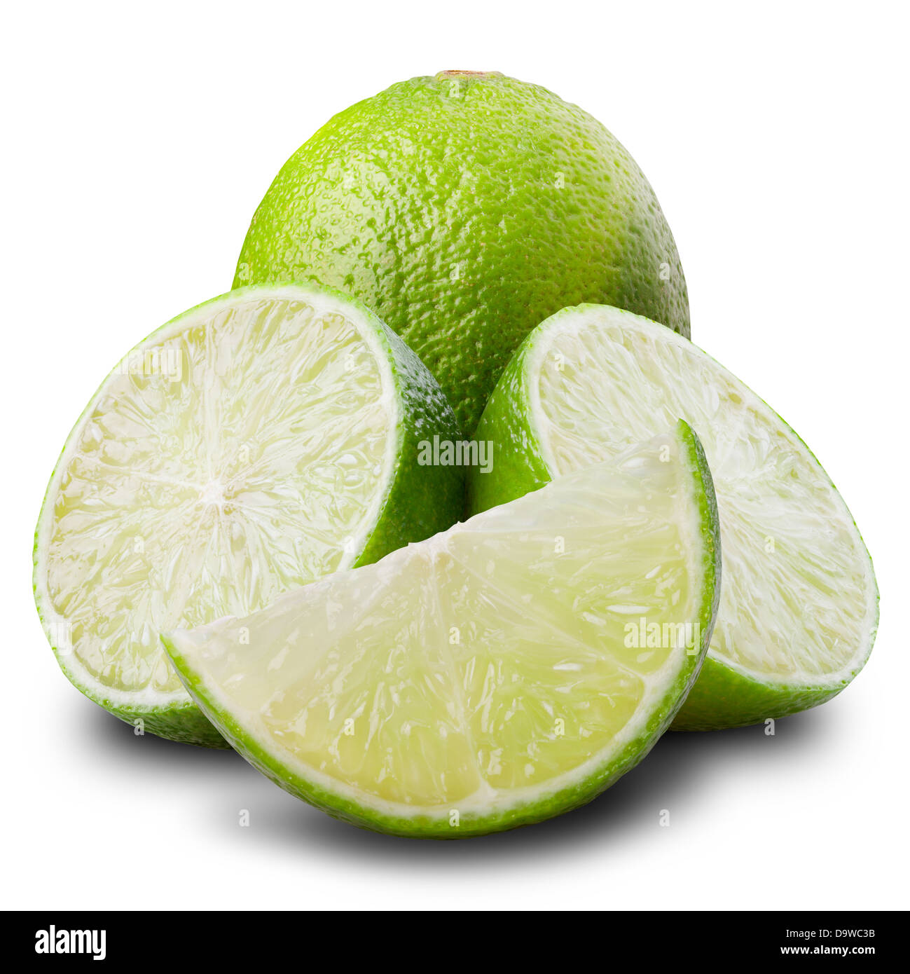Fresh cut limes hi-res stock photography and images - Alamy