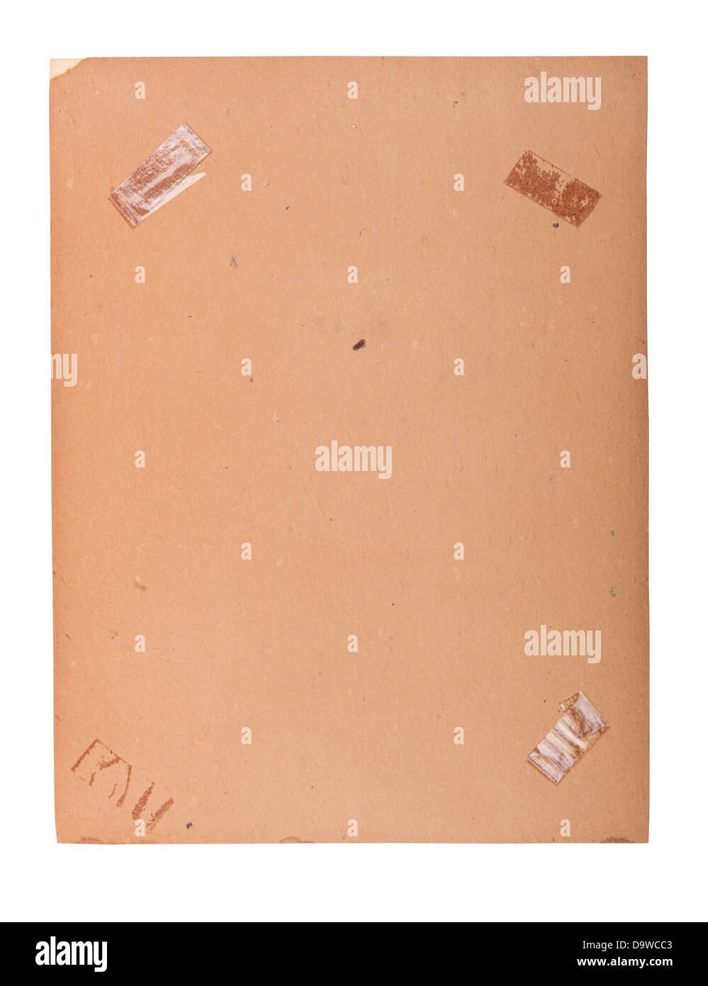 Old photo frame with sticky tape isolated on white Stock Photo - Alamy