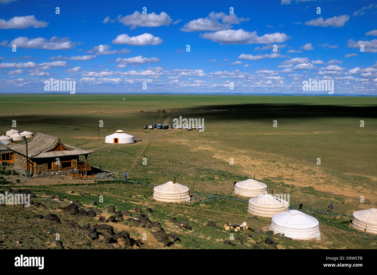 Mongolia Gobi Desert Near Dalanzadgad Grasslands Steppes Three