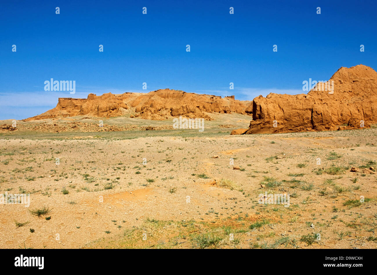 Mongolia, Near Dalanzadgad, Gobi Desert, Bayanzag, Flaming Cliffs ...