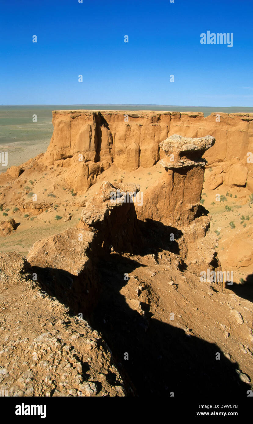 Mongolia, Near Dalanzadgad, Gobi Desert, Bayanzag, Flaming Cliffs ...