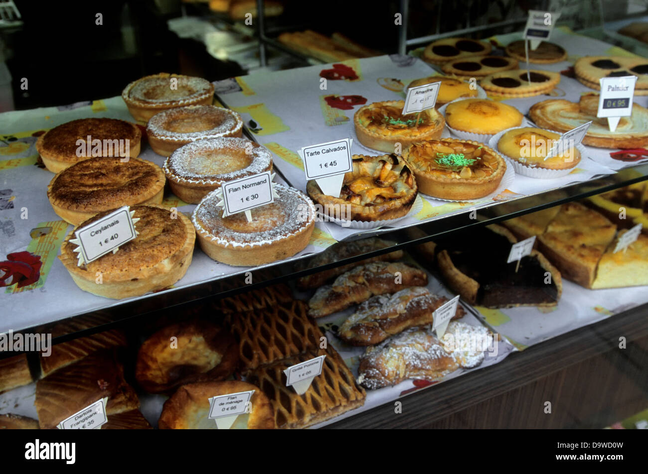 France, Normandy, Honfleur, Street Scene, Bakery, Cakes Stock Photo - Alamy