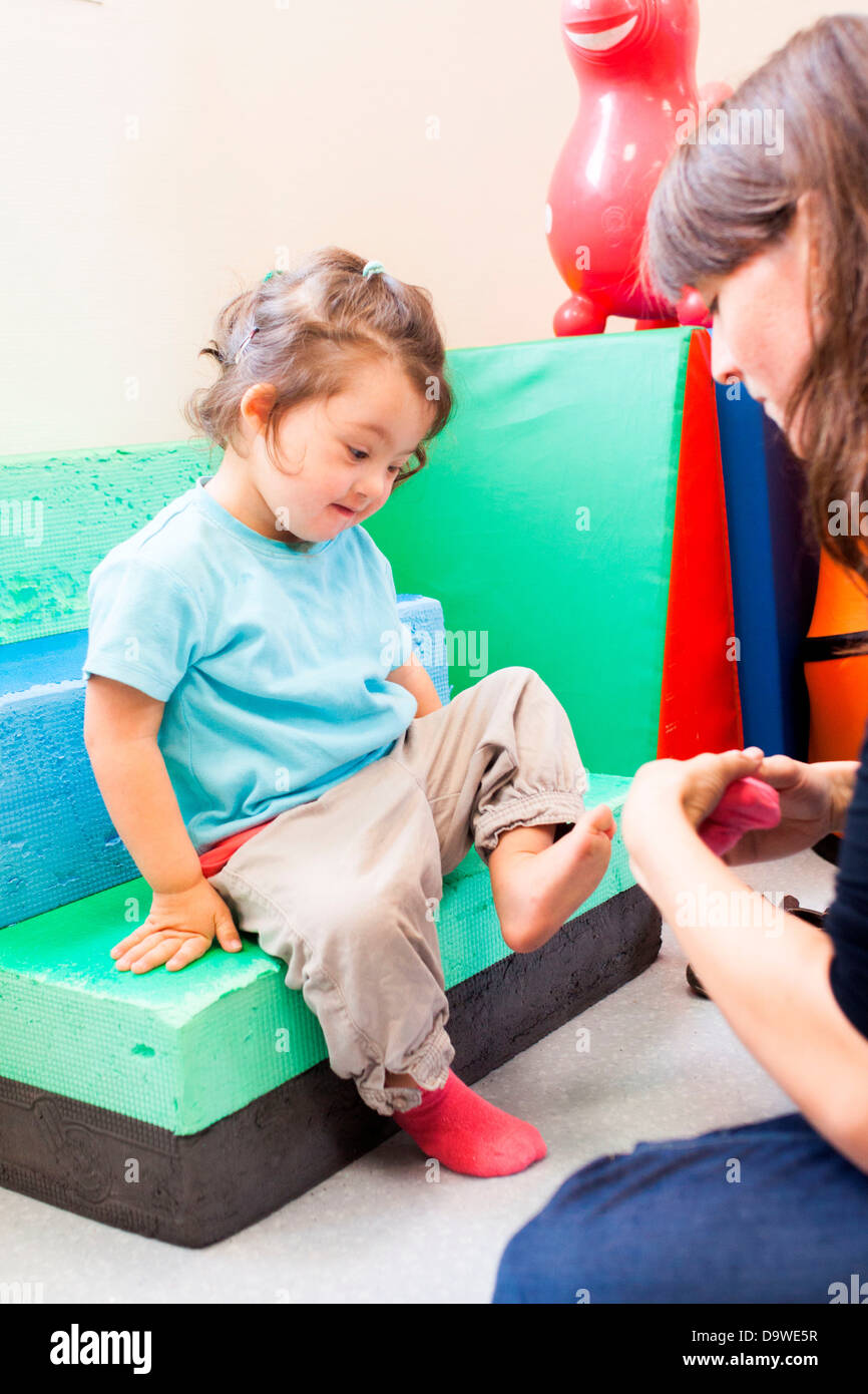 Half girl with down syndrome hi-res stock photography and images - Alamy