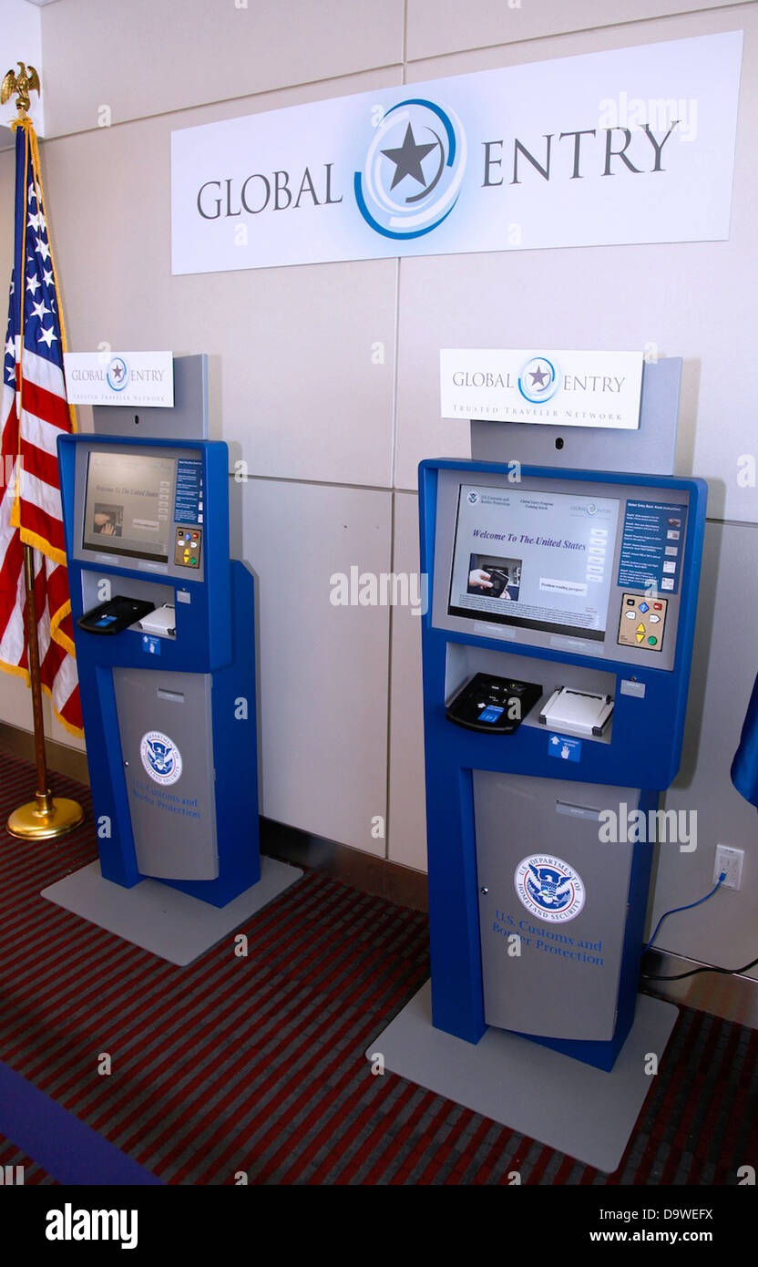 Global Entry Kiosk Machines-Denver Stock Photo - Alamy