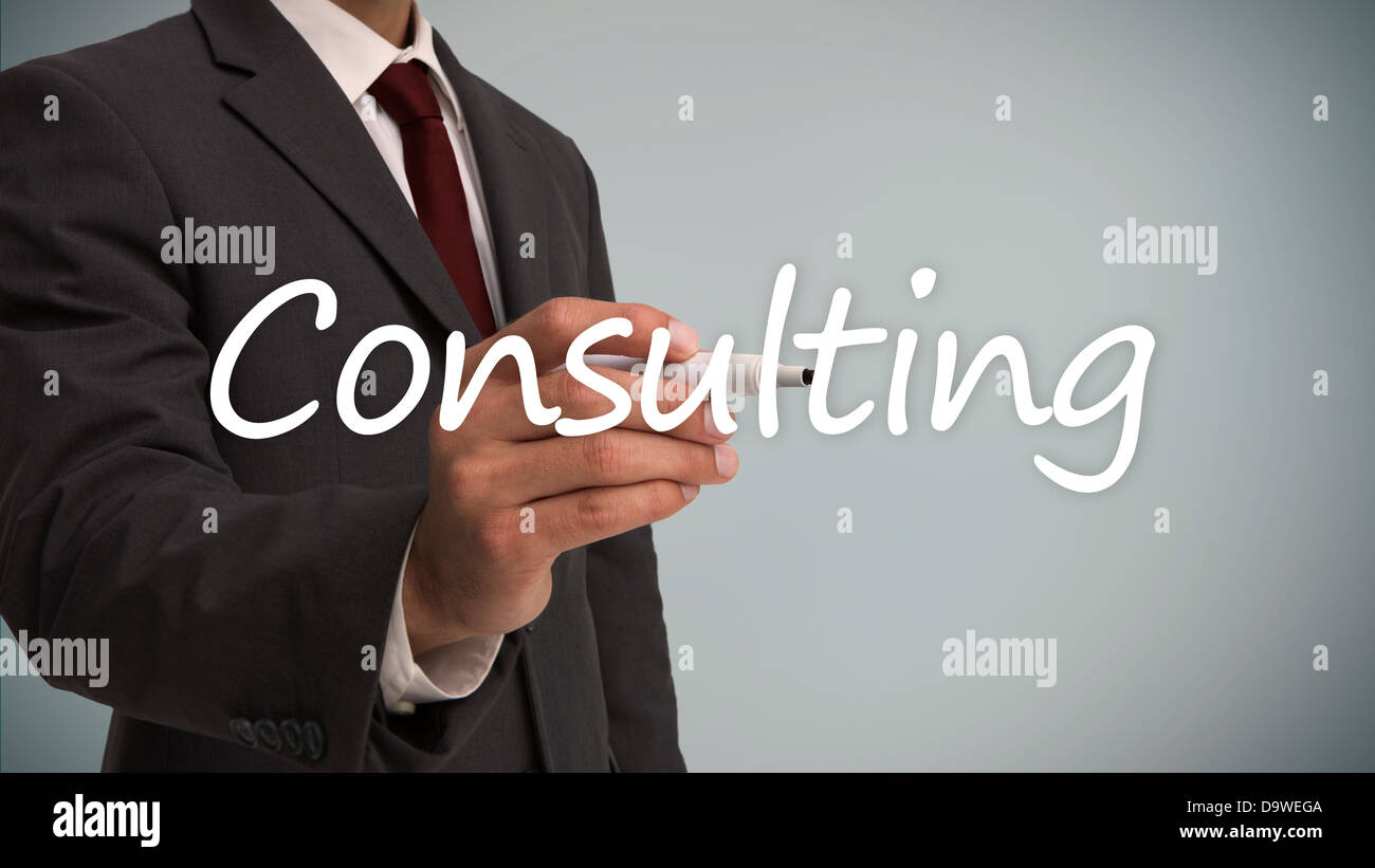 Consulting businessman hi-res stock photography and images - Alamy