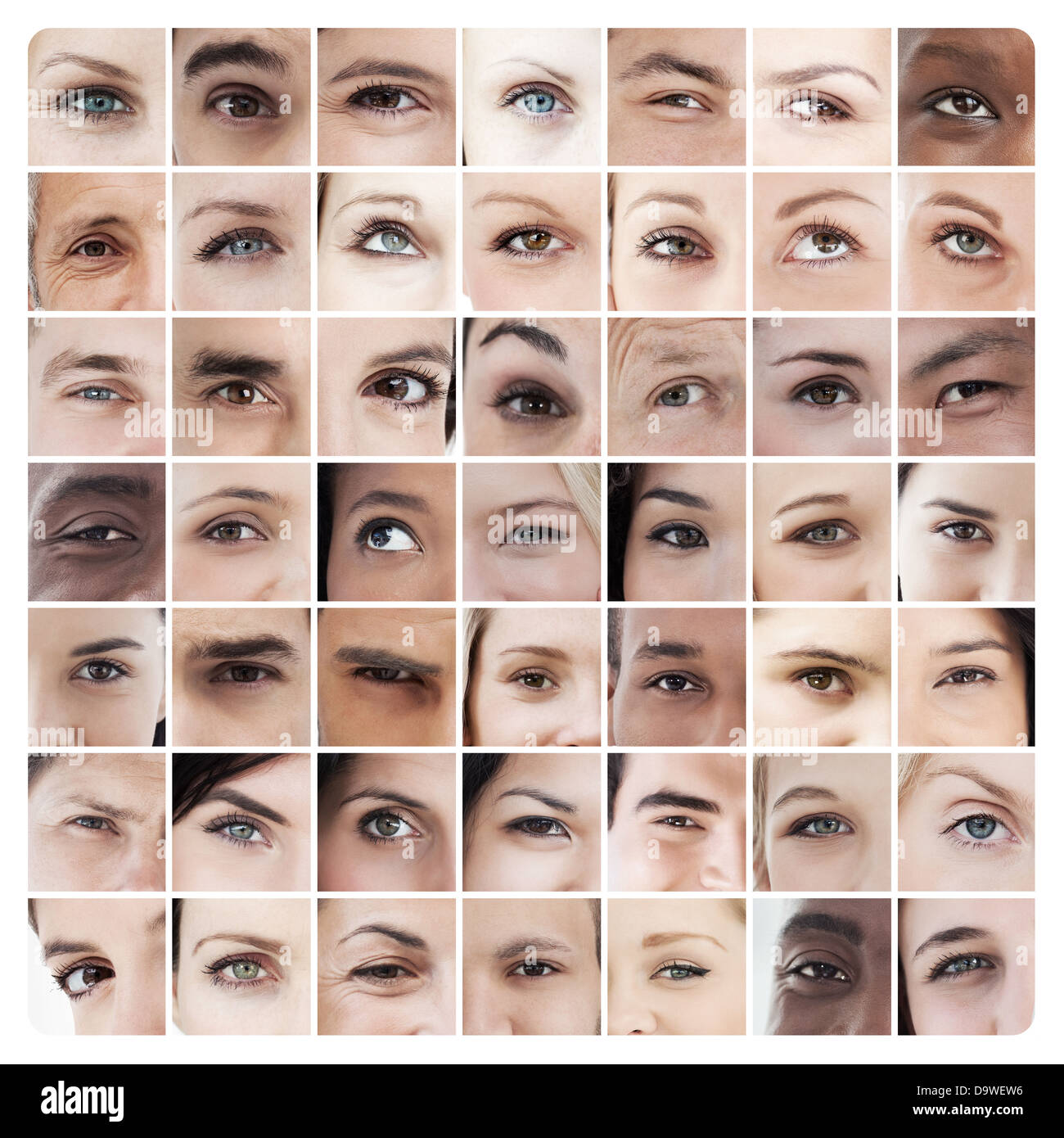 Collage of various eyes Stock Photo - Alamy