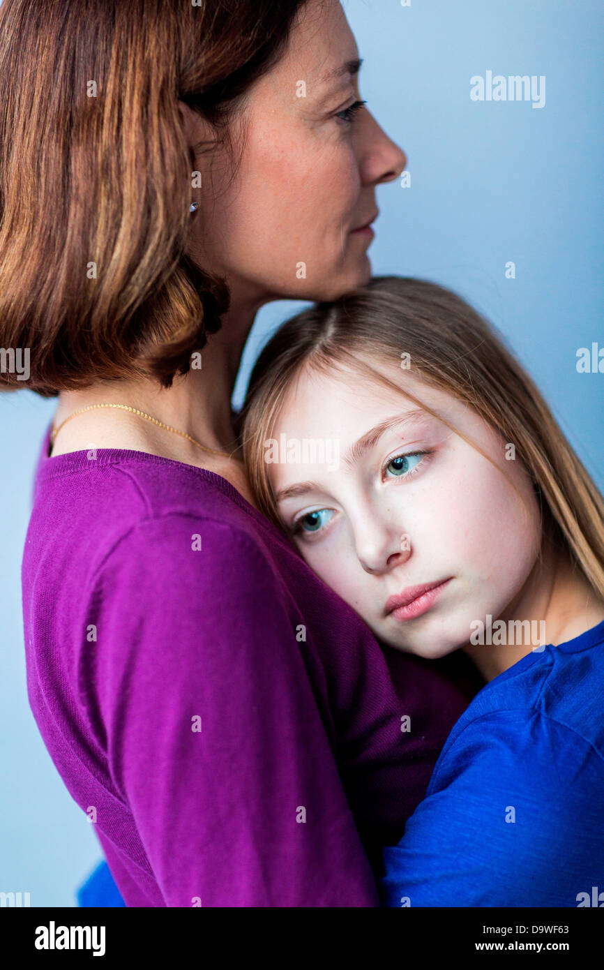 Mother and her 13-year-old daughter Stock Photo - Alamy