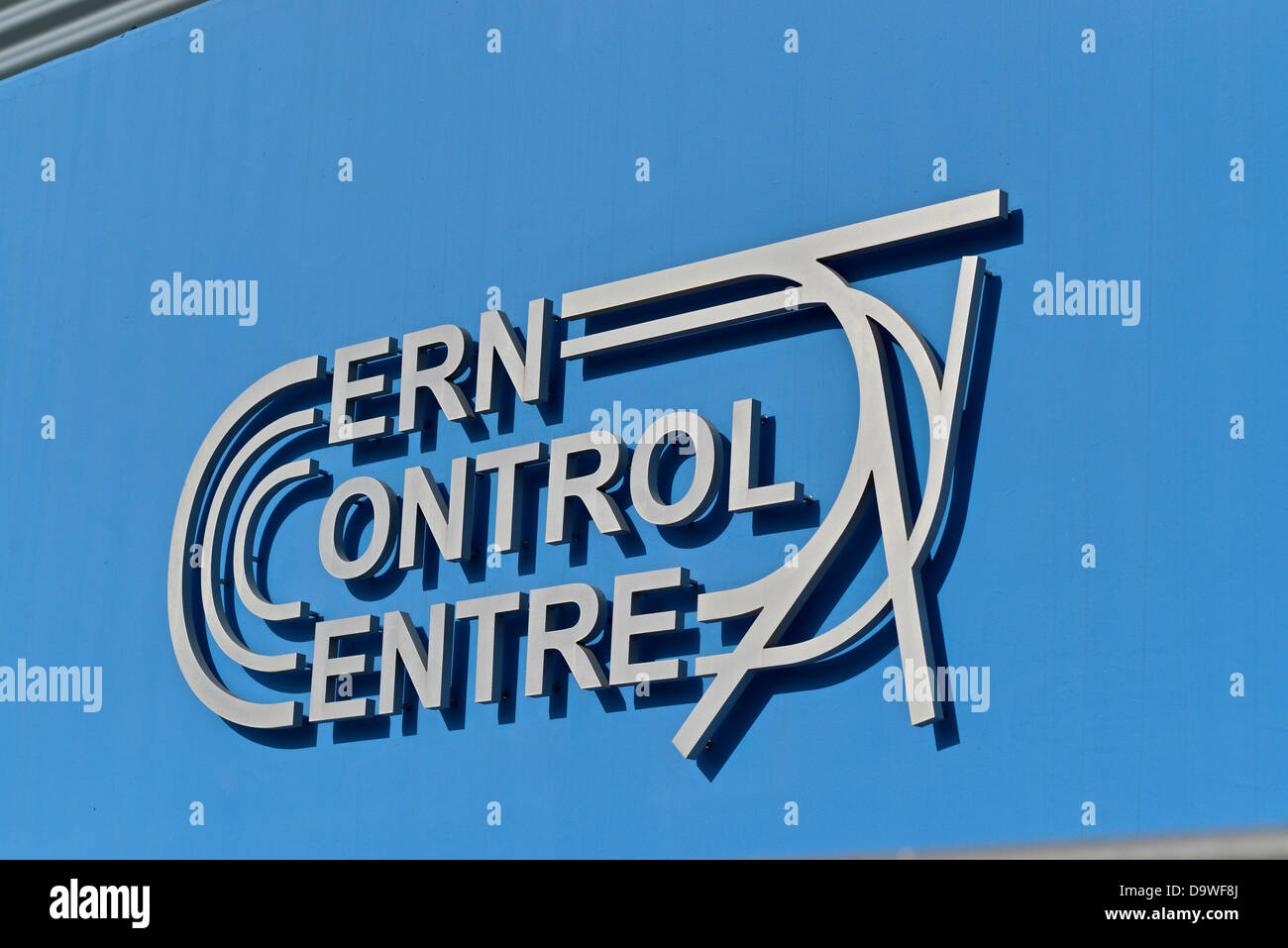 Switzerland, Geneva, information sign, CERN Stock Photo - Alamy