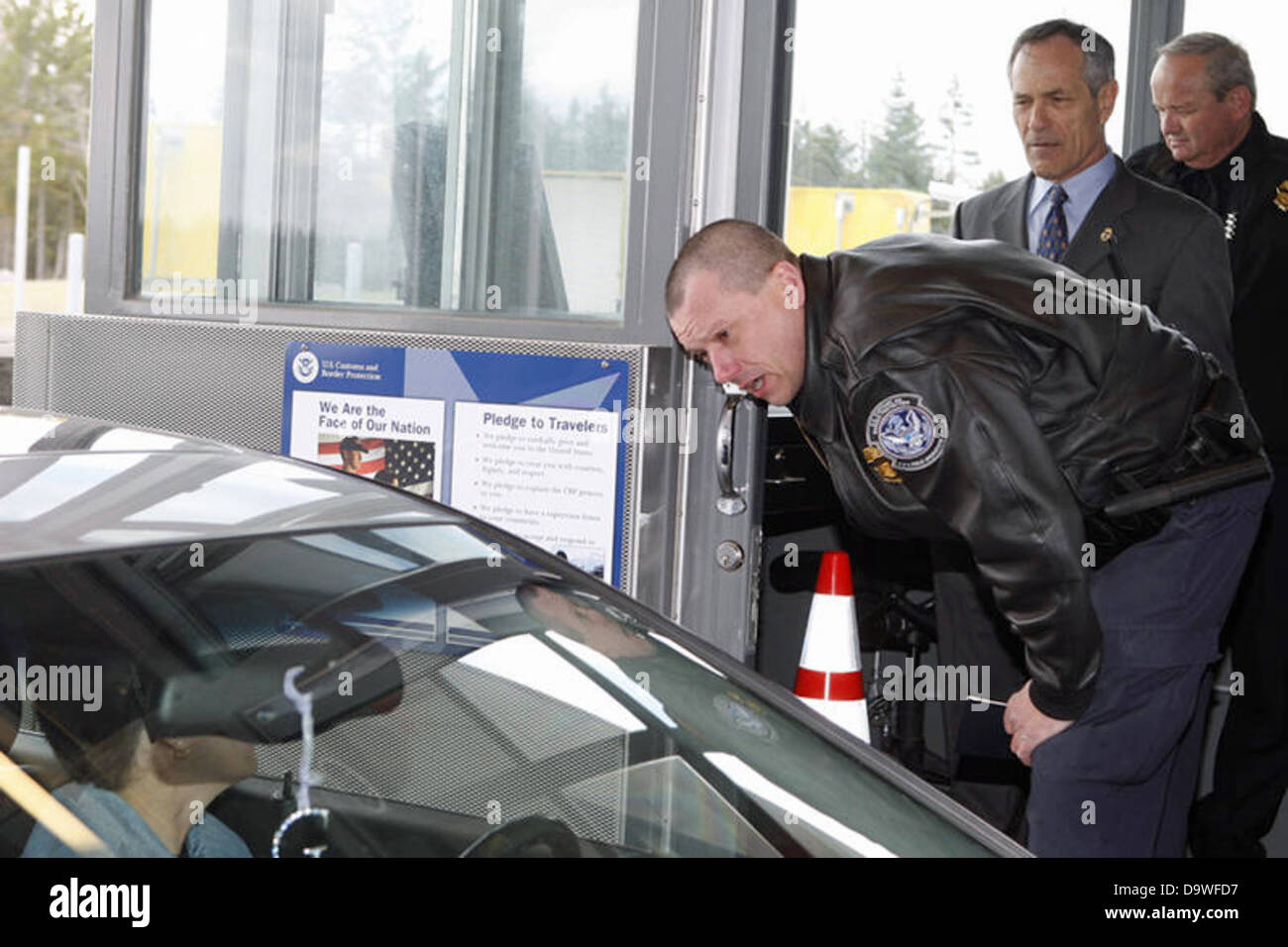 This image shows U.S. Customs and Border Protection personnel ...