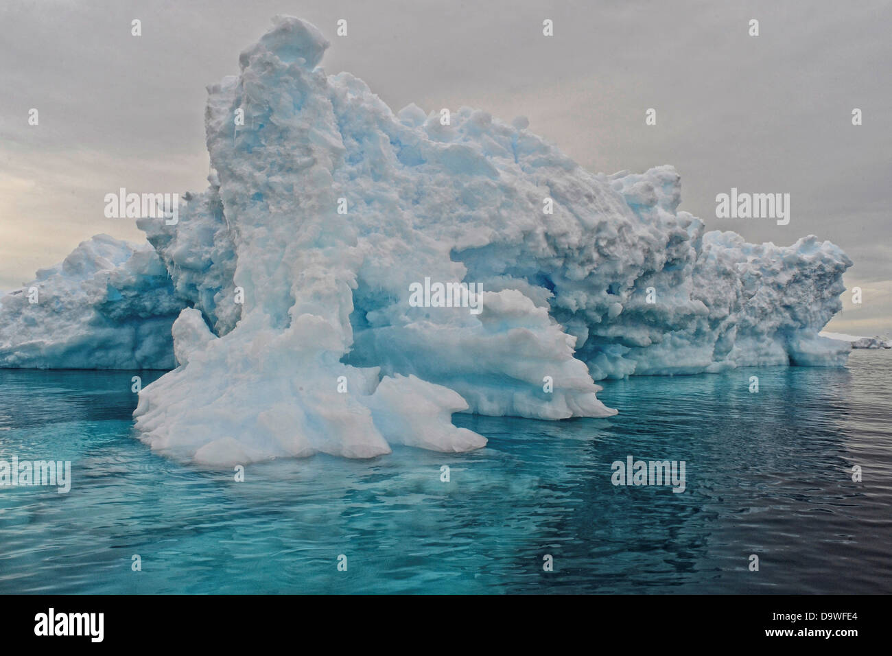 Antarctic, Pleneau Island, Beautiful icebrg and clear cold water Stock ...