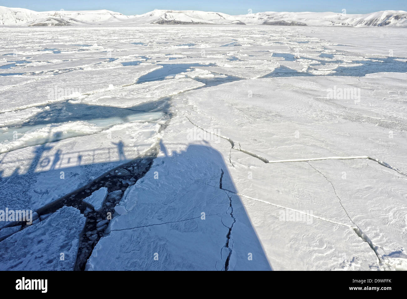 Antarctica, Port Foster Bay, breaking ice Stock Photo - Alamy