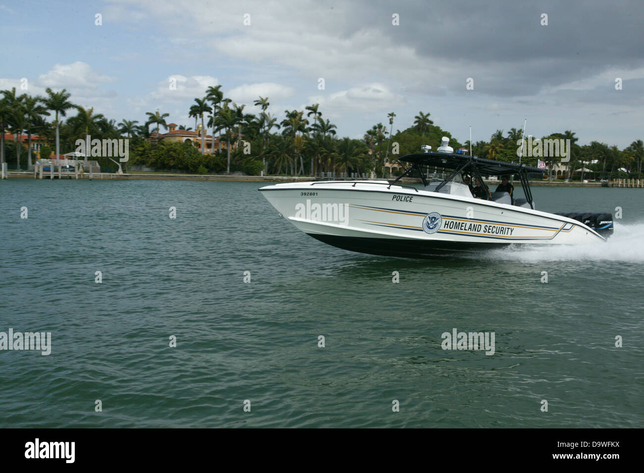 A photograph taken in Miami in 2005, showcasing U.S. Customs and Border ...