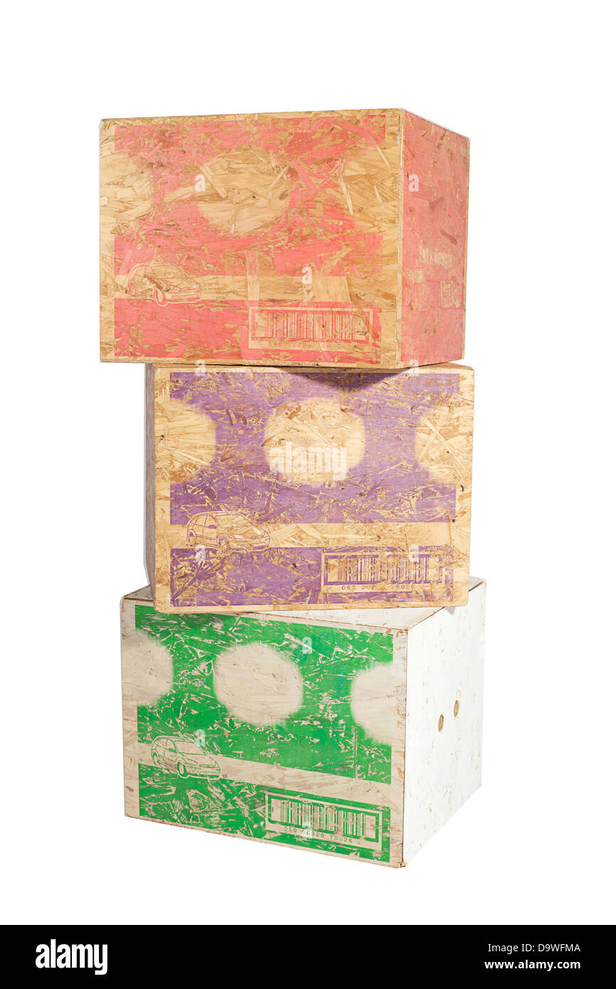 The colorful boxes stacked on top of one another Stock Photo - Alamy
