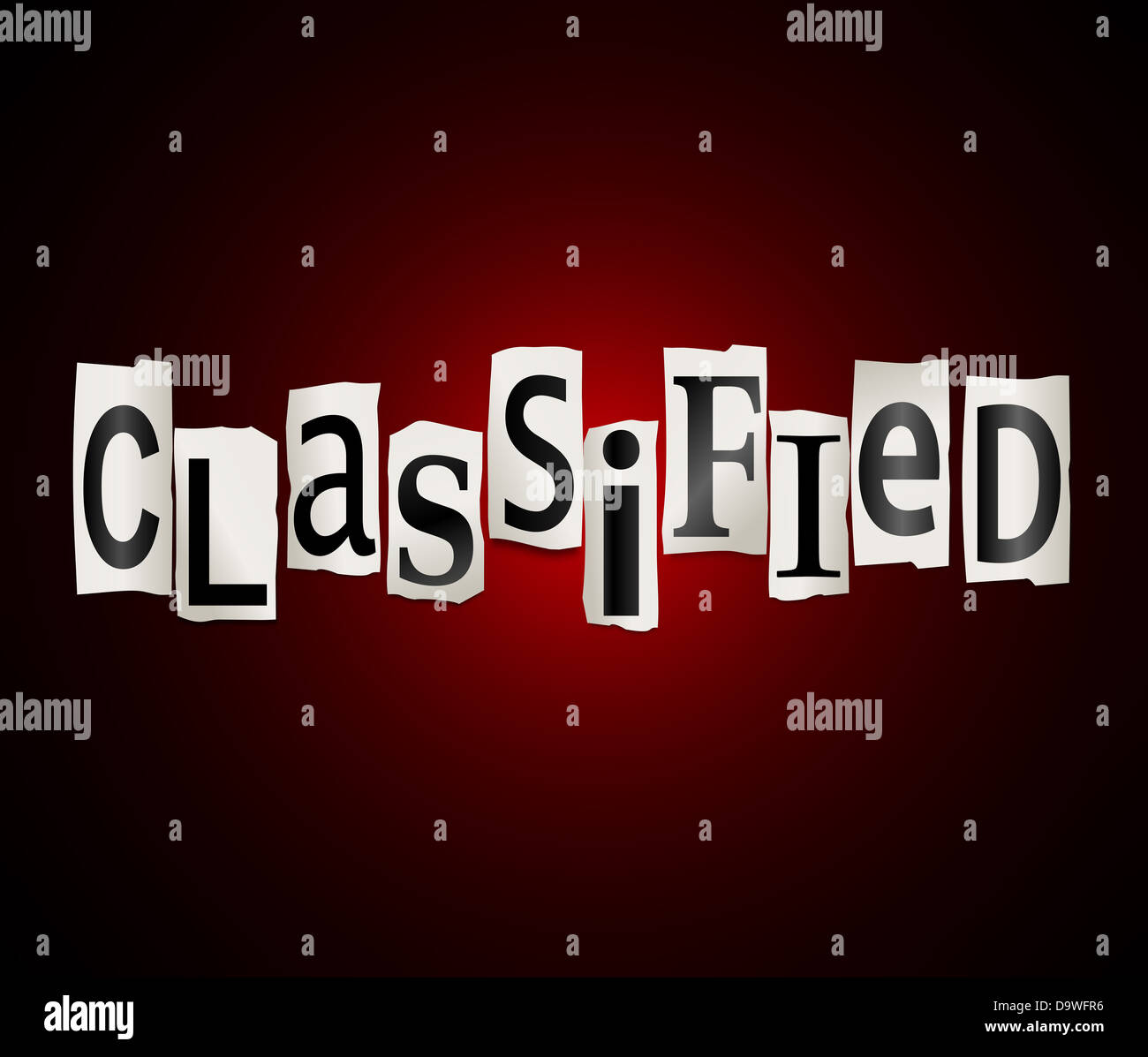Classified word hi-res stock photography and images - Alamy