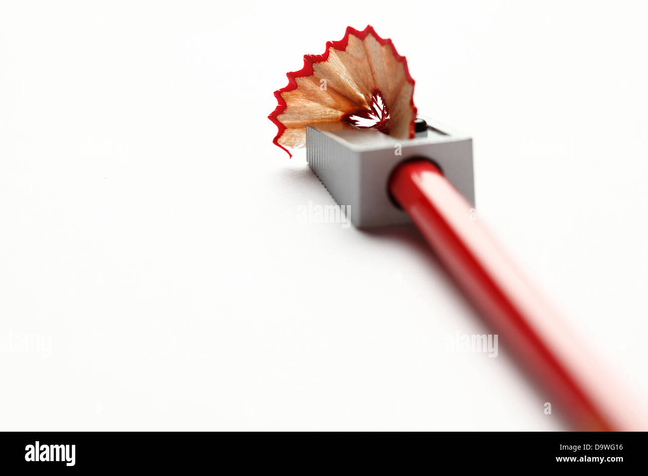 Sharpening a pencil Stock Photo - Alamy