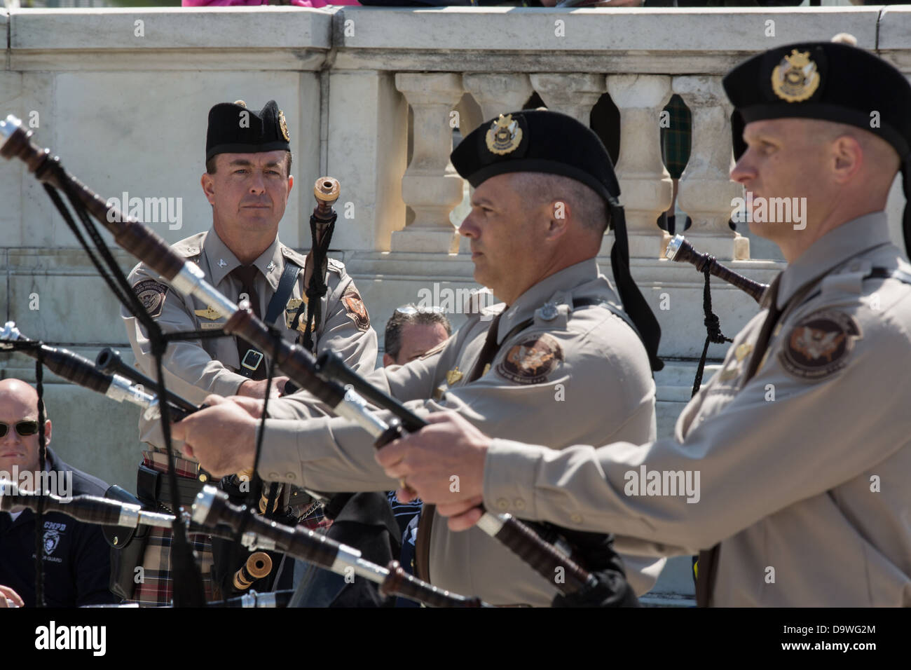 A photo capturing U.S. Customs and Border Protection officers during a ...