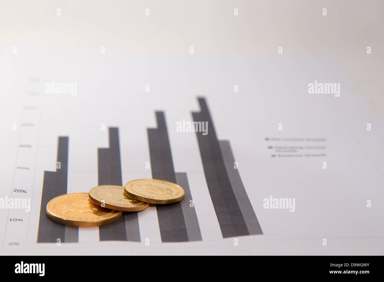 Bar chart icon on document hi-res stock photography and images - Alamy