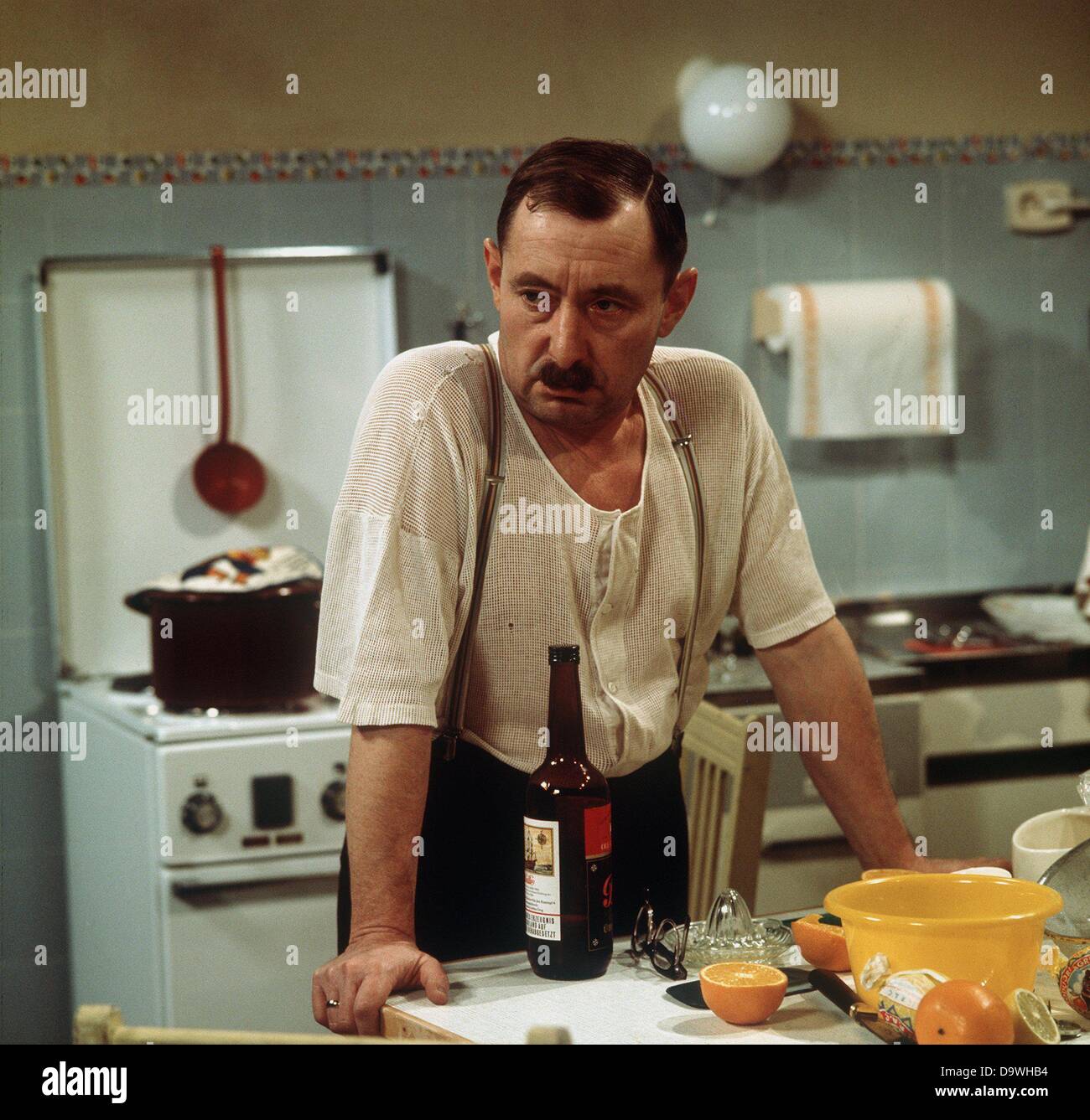 German actor Heinz Schubert delights the spectators as niggling Alfred ...