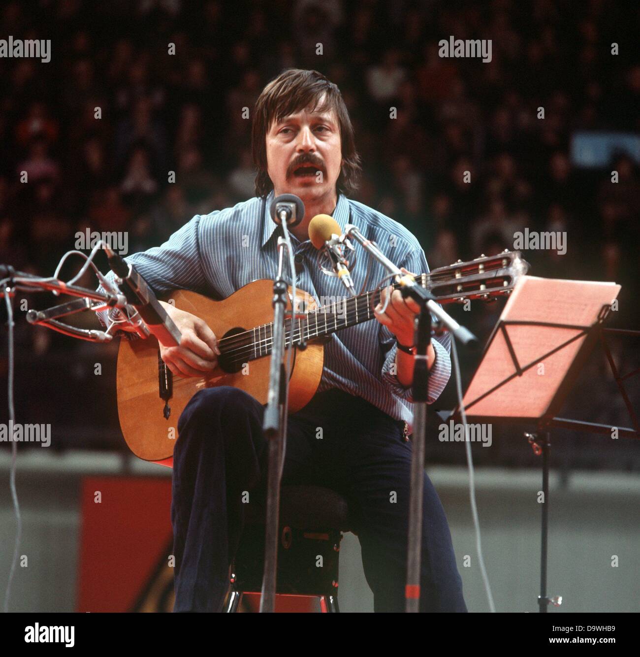 German songwriter Wolf Biermann during a concert in Munich on the 15th ...