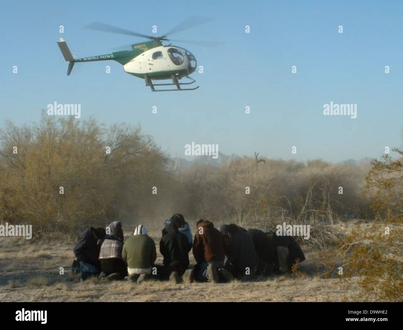 This image shows a U.S. Customs and Border Protection (CBP) patrol unit ...