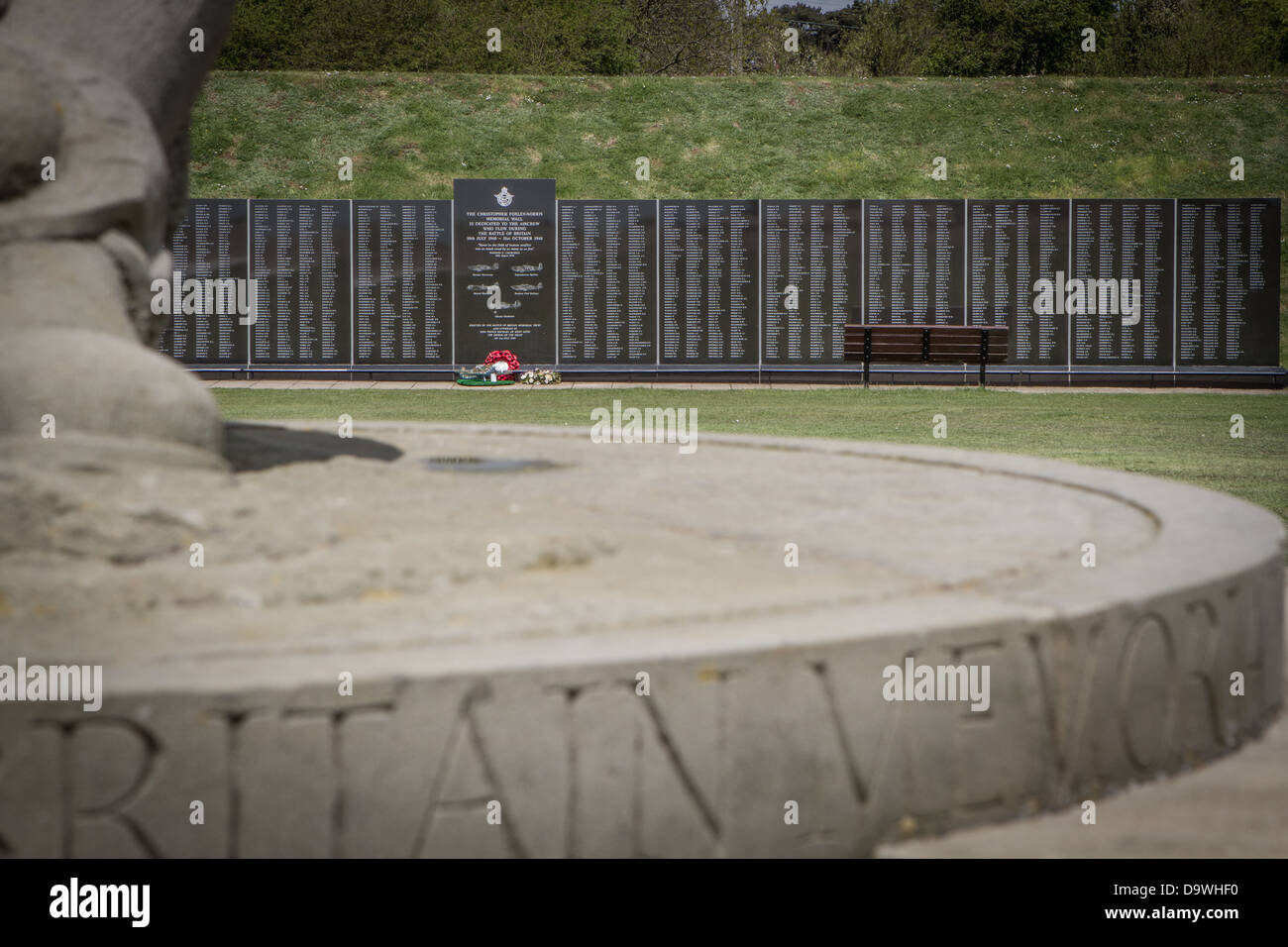 Battle of Britain Memorial at Capel-le-Ferne, Dover in Kent Stock Photo ...