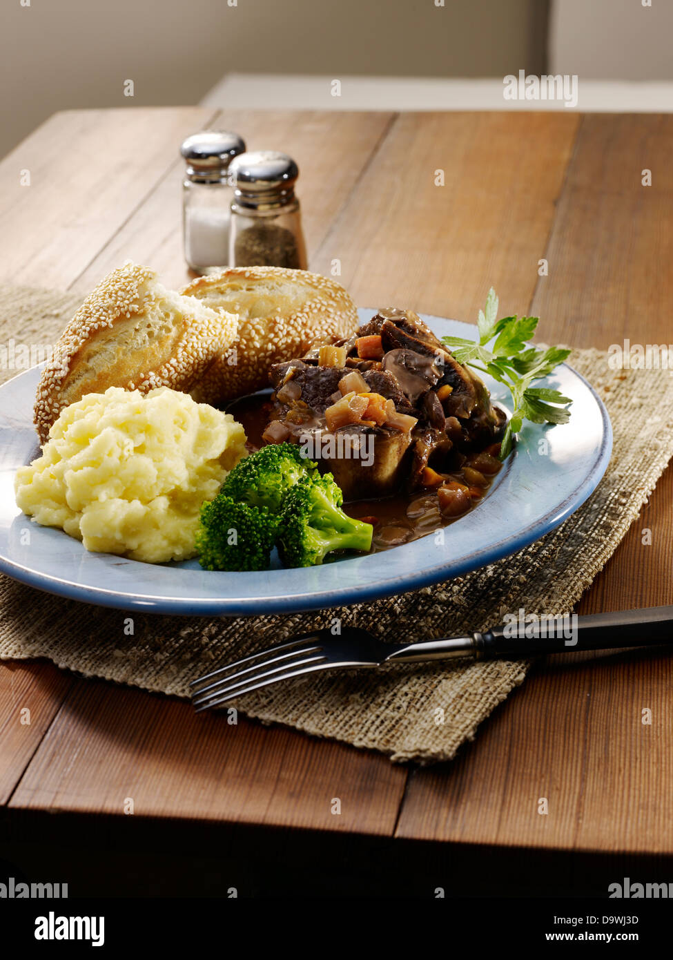 short ribs meal Stock Photo - Alamy