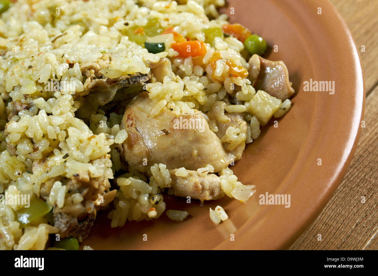 chicken l pilaf.close up Stock Photo - Alamy