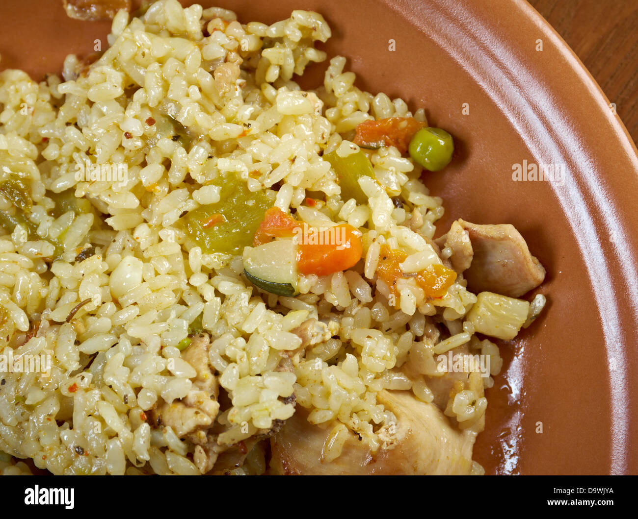 chicken l pilaf.close up Stock Photo - Alamy
