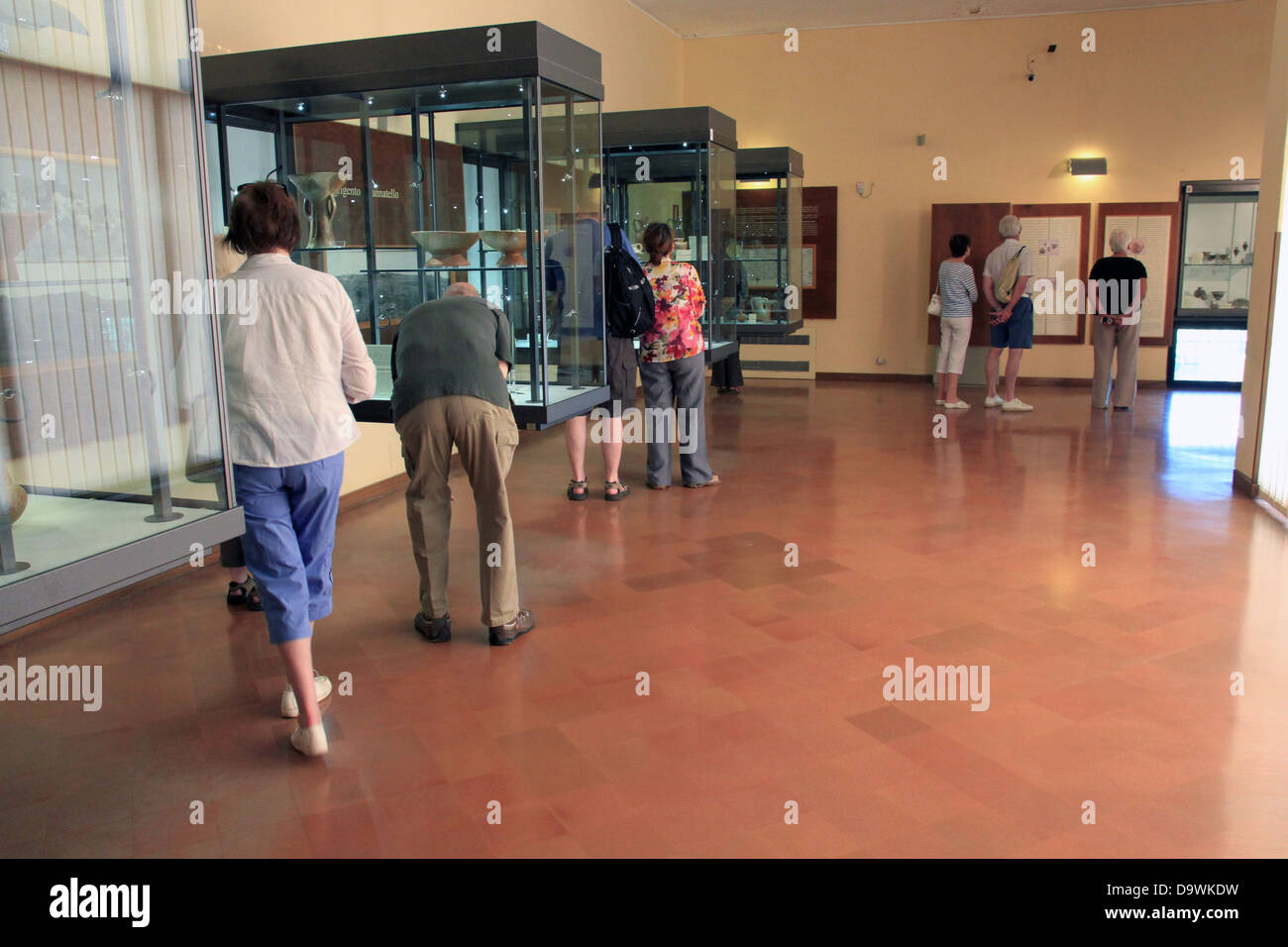 Artifacts in the archaeological regional museum in agrigento hi-res ...