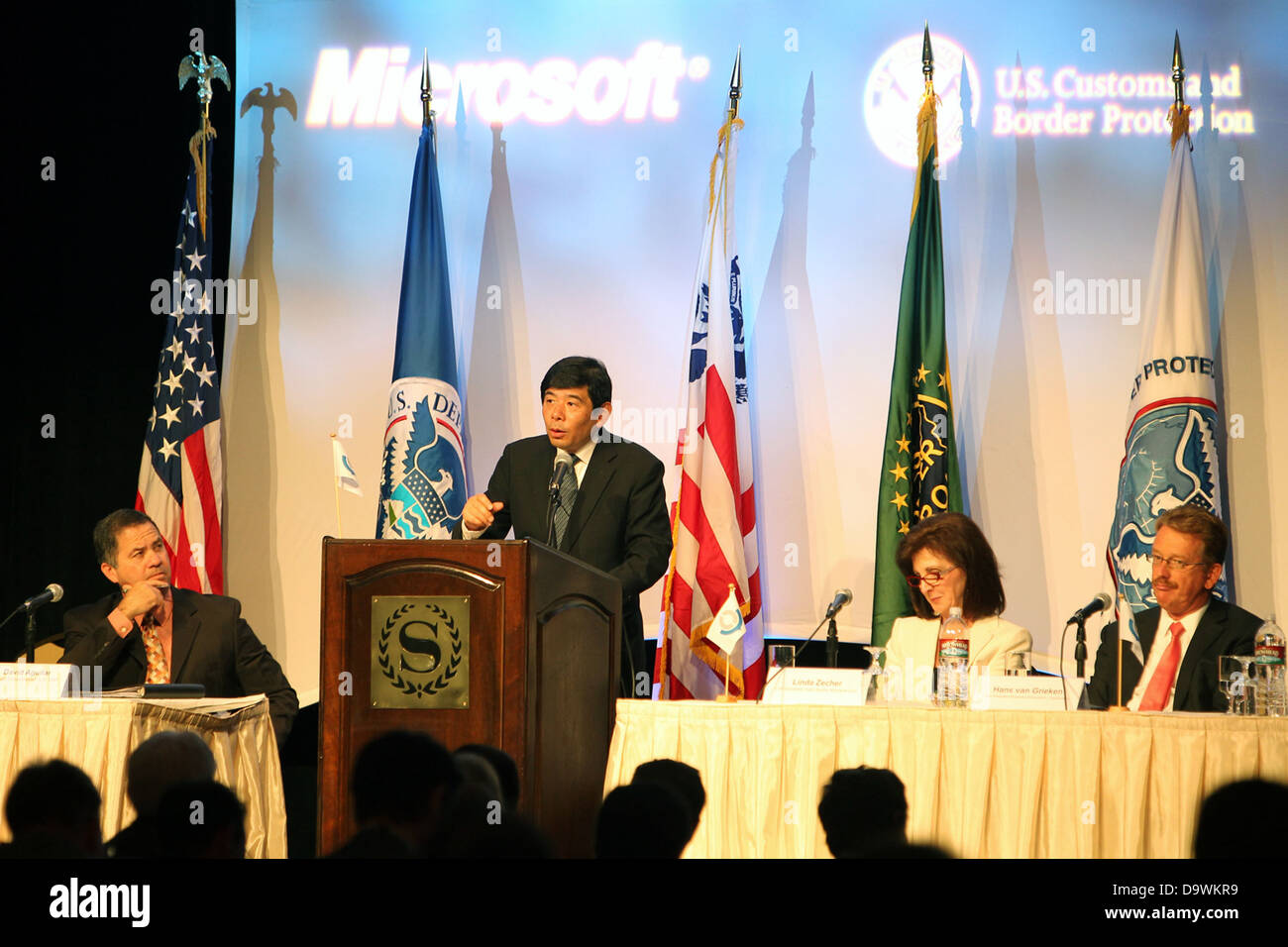 A photograph from the World Customs Organization (WCO) conference ...