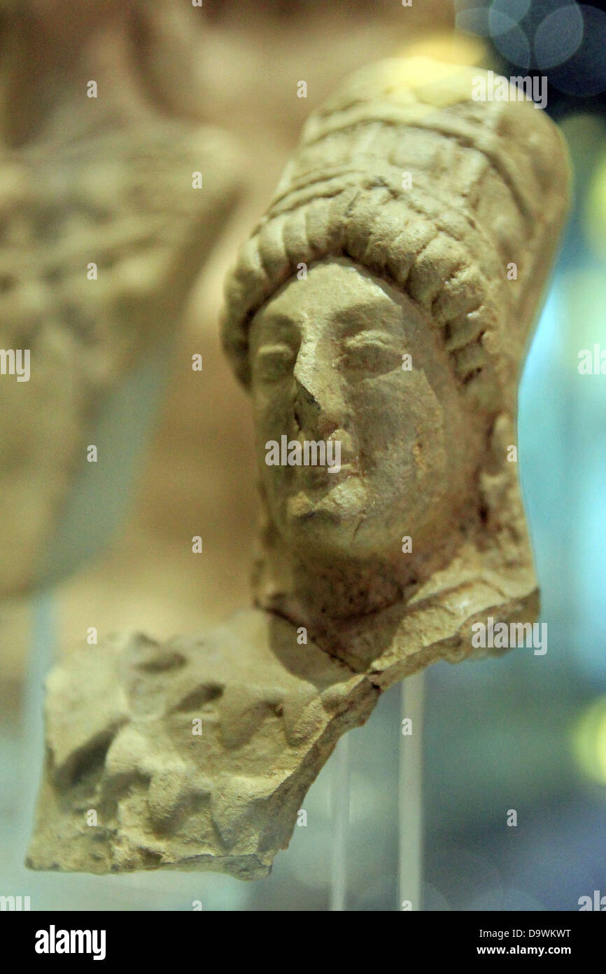 Artifacts on display in the Regional Archaeological Museum “Pietro ...