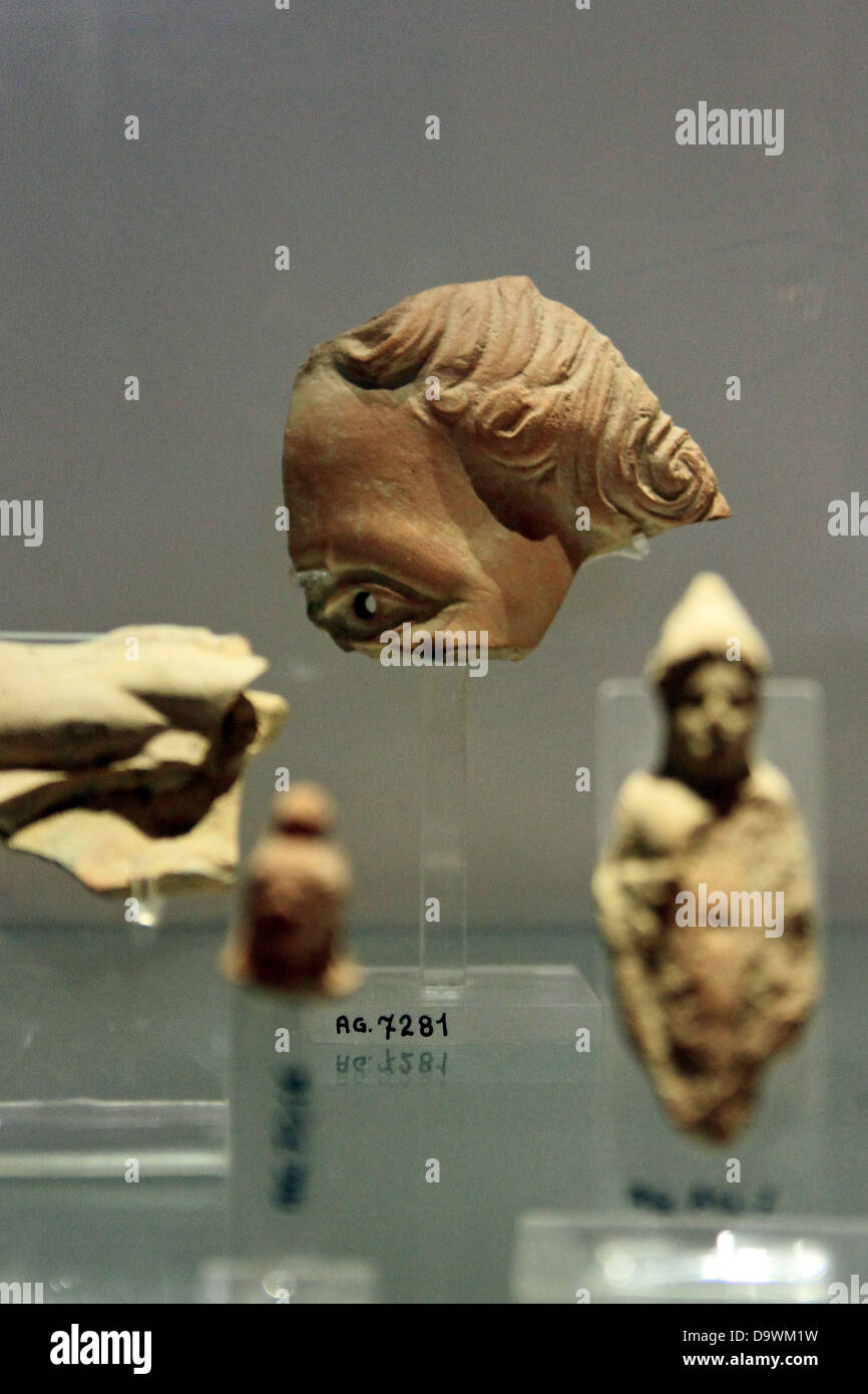 Artifacts on display in the Regional Archaeological Museum “Pietro ...