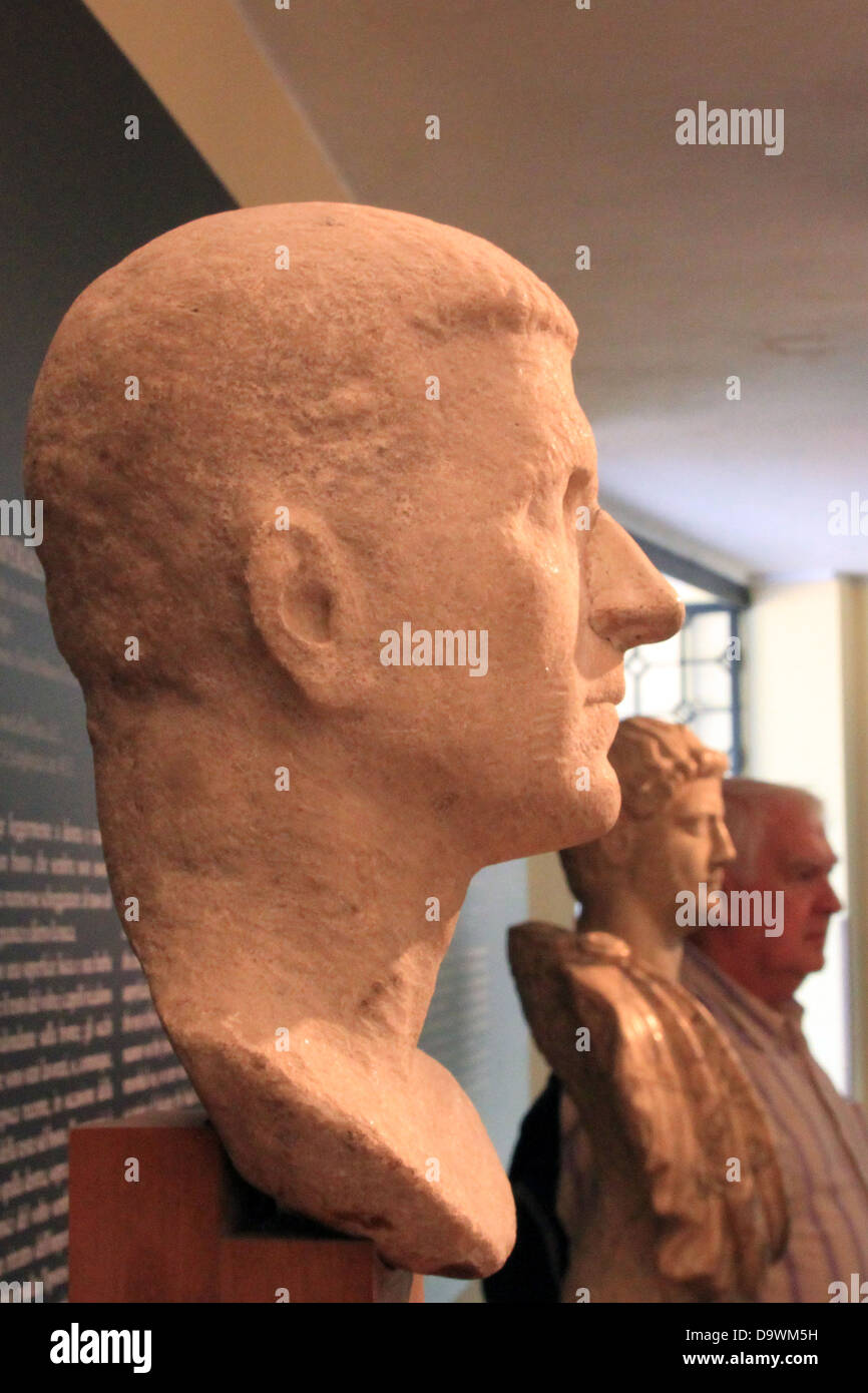 Artifacts on display in the Regional Archaeological Museum “Pietro ...