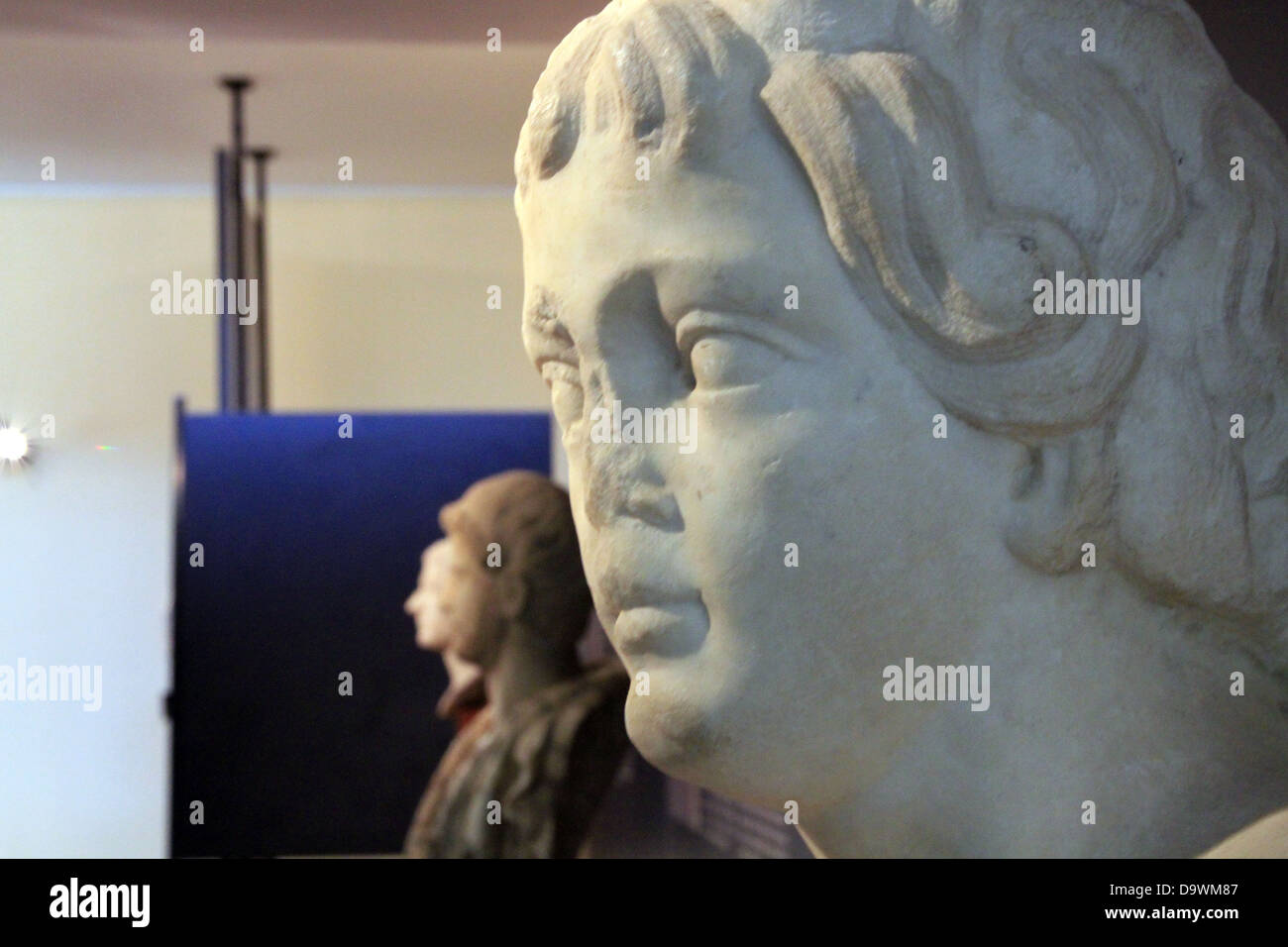 Artifacts on display in the Regional Archaeological Museum “Pietro ...