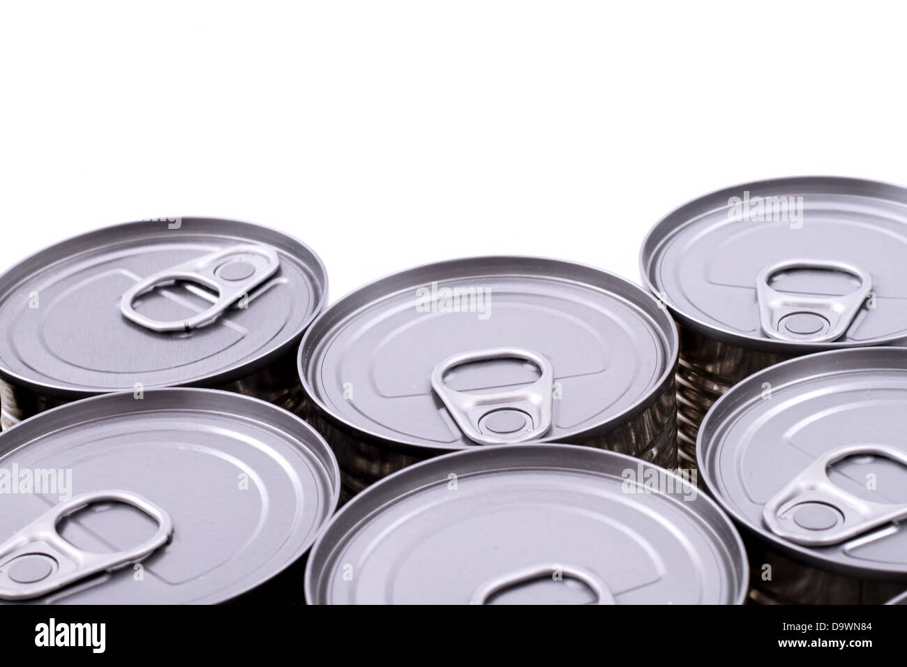 A group of cans isolated Stock Photo - Alamy