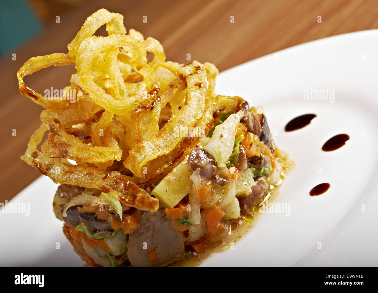 Fillet beef vegetable salad hi-res stock photography and images - Alamy